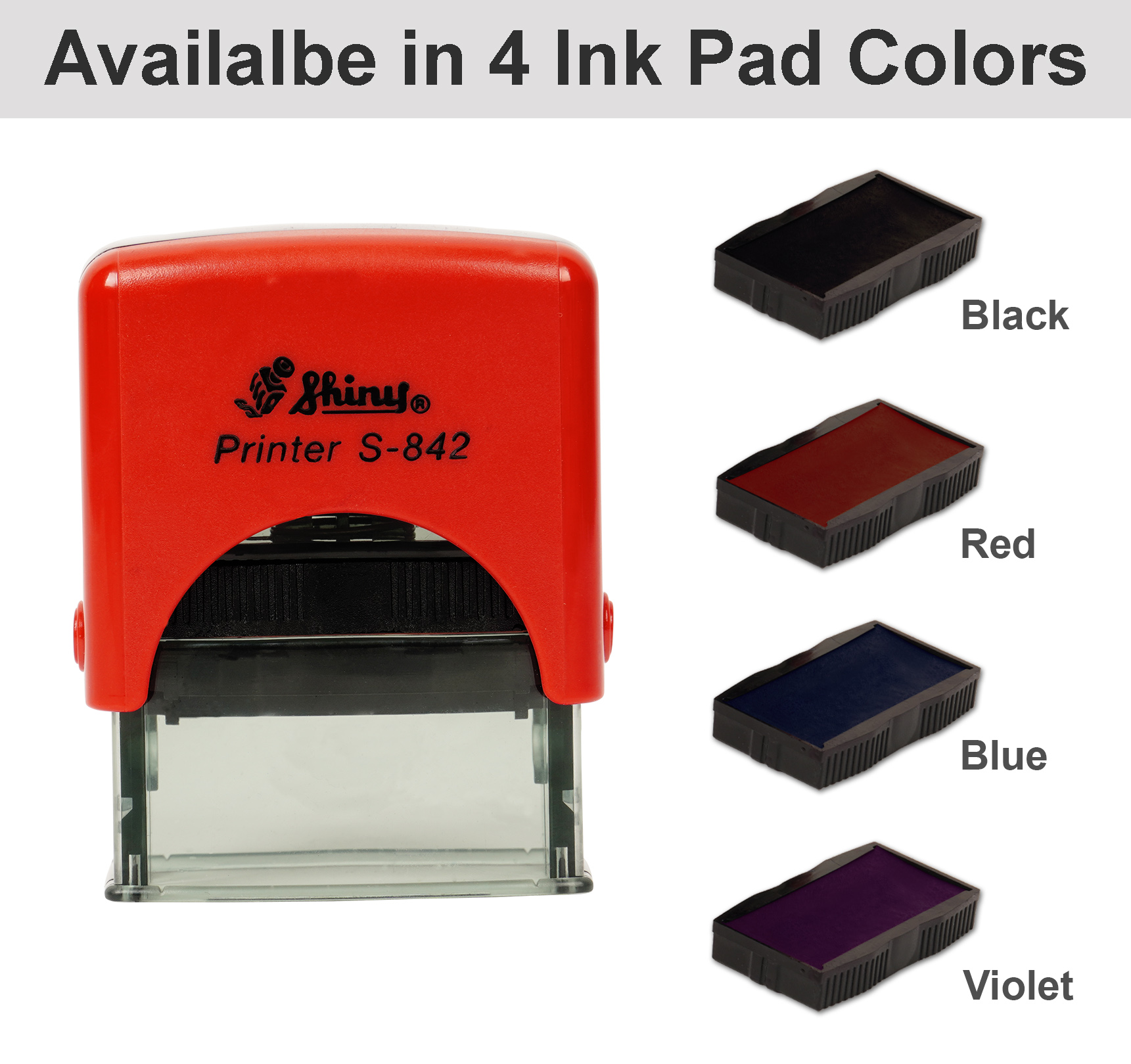 Printtoo SCANNED Self Inking Rubber Office Stamp Custom SHINY Stamps ...